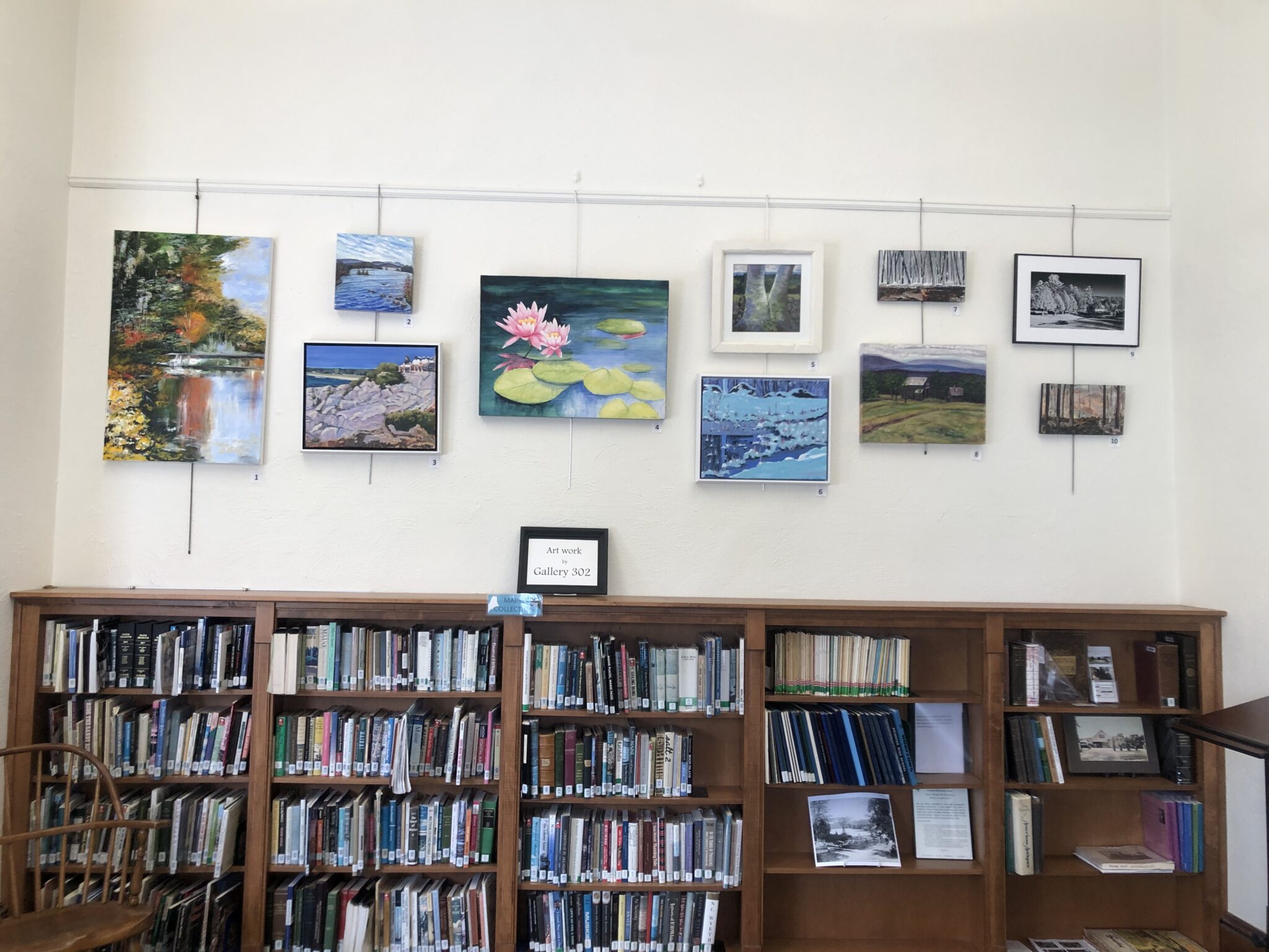 New exhibit from Gallery 302 – Bridgton Public Library