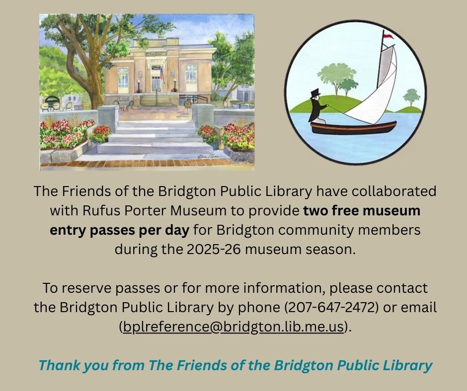 New Museum Pass Available – Bridgton Public Library
